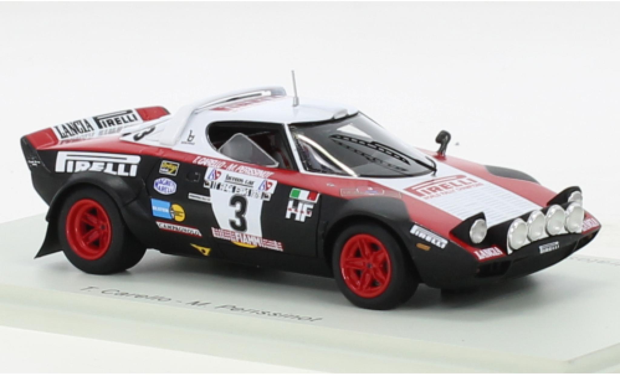 Modellino in miniatura Lancia Stratos 1/43 Spark HF No.1 Alitalia Rallye WM Rallye Monte Carlo ...