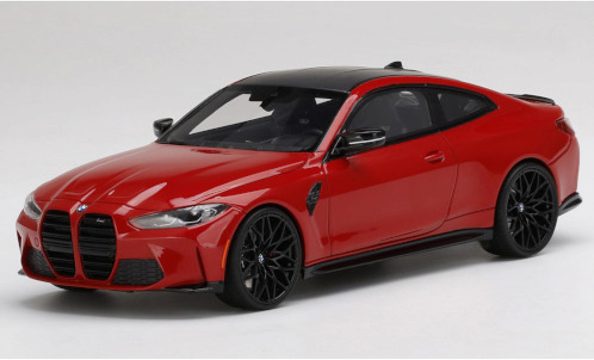 Modellino in miniatura Bmw M4 1/18 Top Speed Competition (G82) rosso 2021 - Modellini-automobile.it